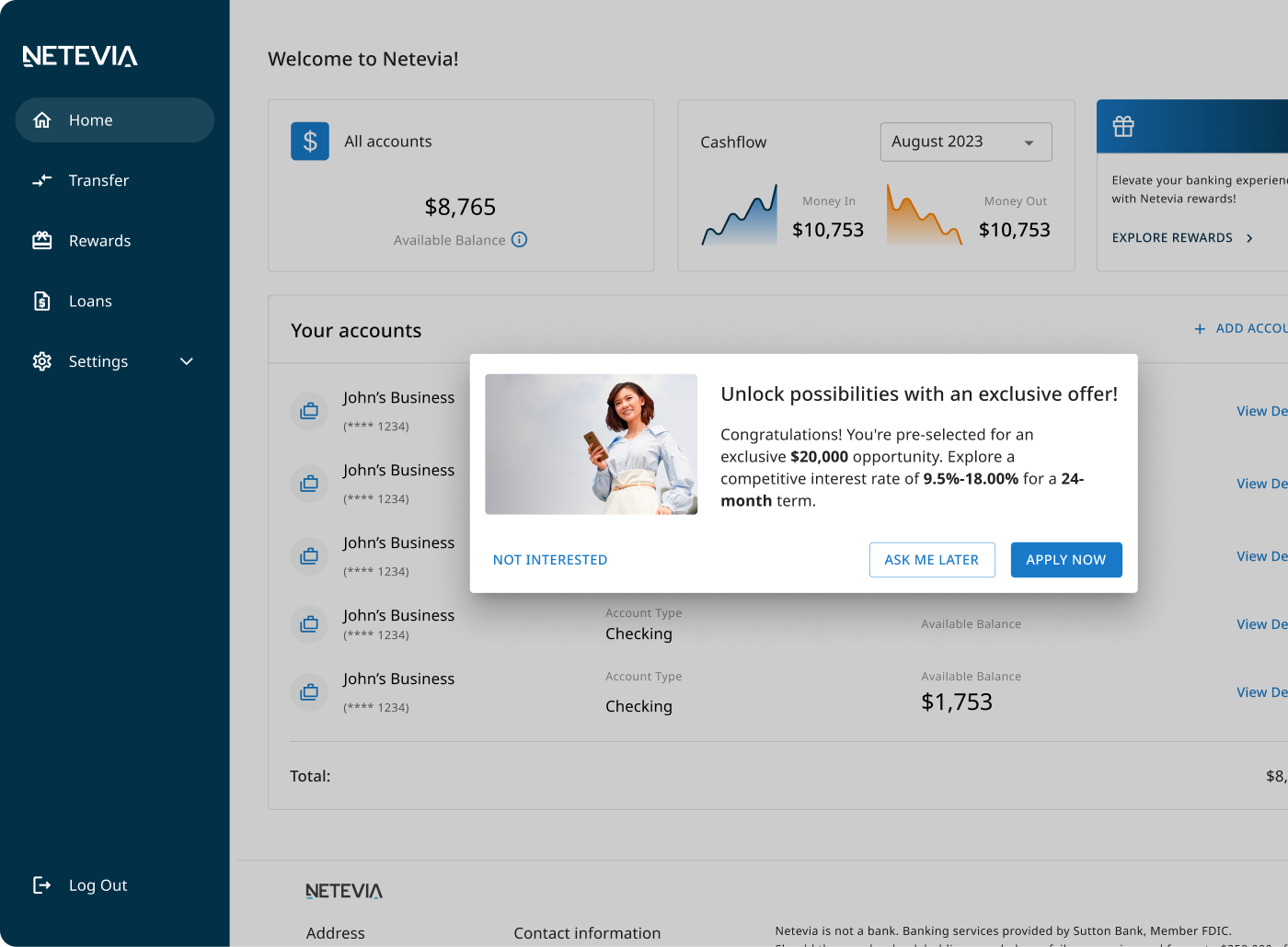 ISO banking services | Netevia